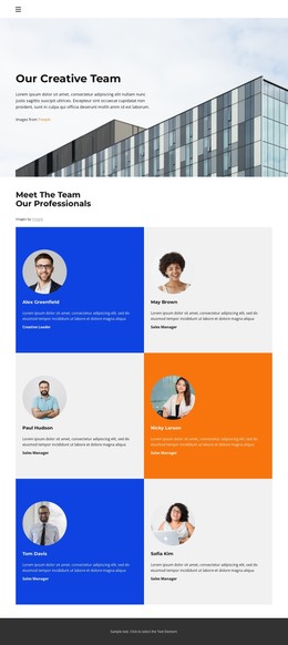 120 Team Page HTML Templates | Nicepage