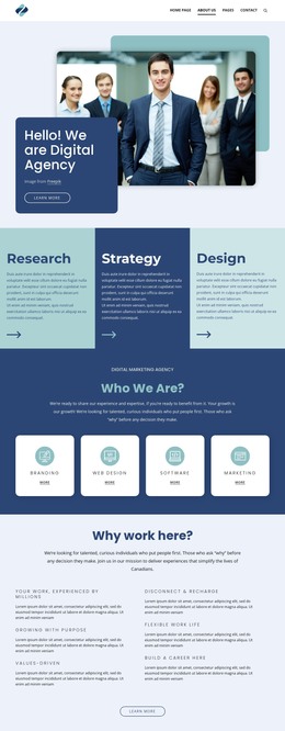 Work is just a part of our lives - HTML Template by Nicepage