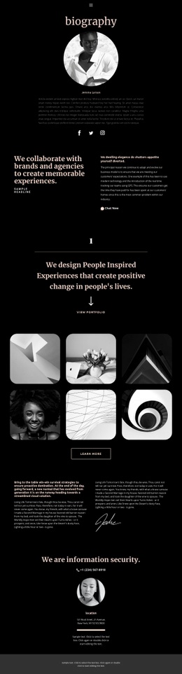Profiles Html Code Examples | Nicepage