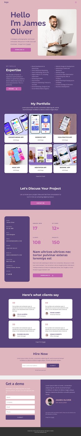 Contact form with text - WordPress Theme by Nicepage