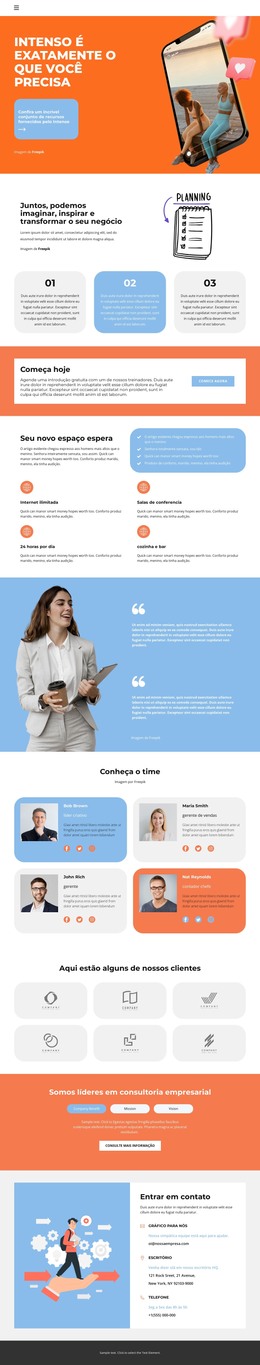 Clientes abrangendo - Modelo HTML por Nicepage