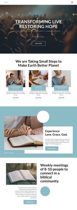 Restoring hope - Website Template by Nicepage
