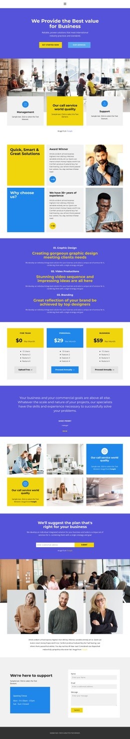 Integrated solution - Web Page Design by Nicepage