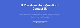 Text and button with call us - Website Template by Nicepage