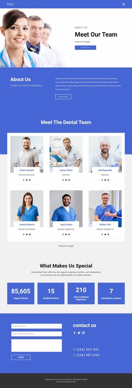 Team Page Website Designs | Nicepage