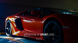 Exhibition of sport cars - Html Code Example by Nicepage