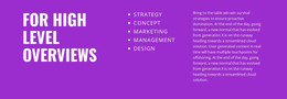For high level overview - Website Mockup by Nicepage