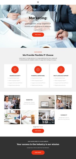 Development Marketing - HTML Template by Nicepage