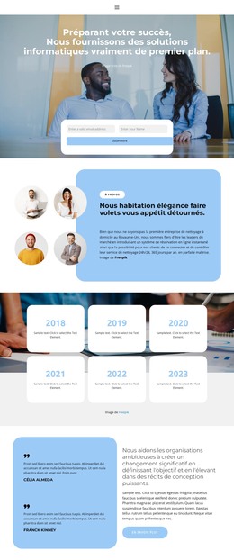 Présentation des nouveautés - Modèle HTML par Nicepage