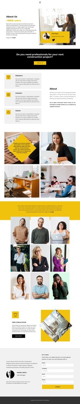 Creates progress - Web Page Design by Nicepage