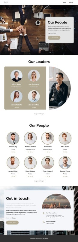 Executive team - Web Page Design by Nicepage
