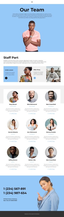 Staff part - WordPress Theme by Nicepage