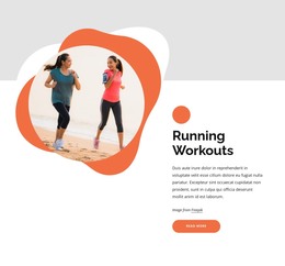 Running workouts for beginners - Landing Page by Nicepage