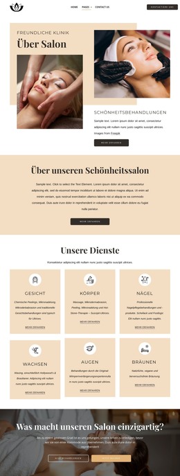 Schönheits- und ästhetische Behandlungen – HTML-Vorlage von Nicepage