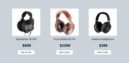 Headphones - Website Template by Nicepage