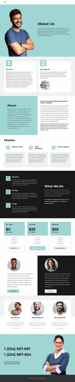 100 About Page Website Templates