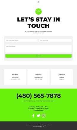 Work days - HTML Template by Nicepage
