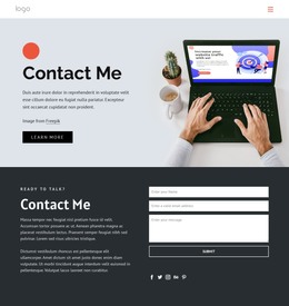 160 Contact Page Website Mockups