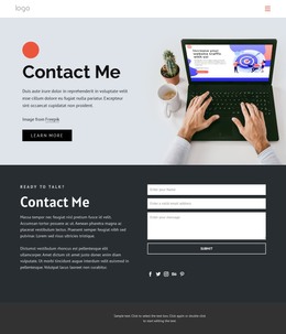 Web developer portfolio - HTML Template by Nicepage