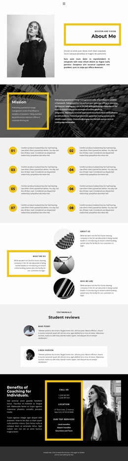 Poet biography - Website Mockup by Nicepage