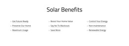 Solar panel benefits - Web Page Design by Nicepage