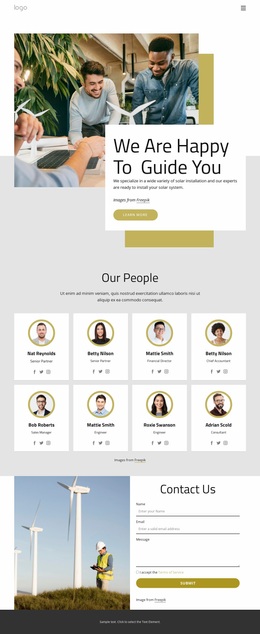 Team Page Website Designs | Nicepage