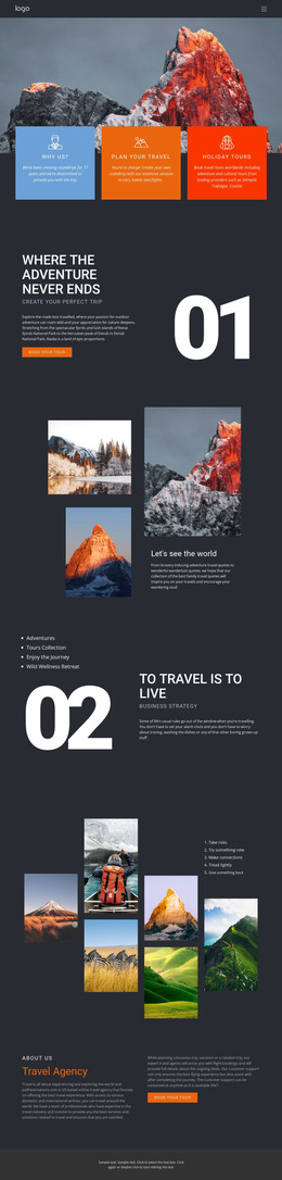 Travel Blog - HTML Template by Nicepage
