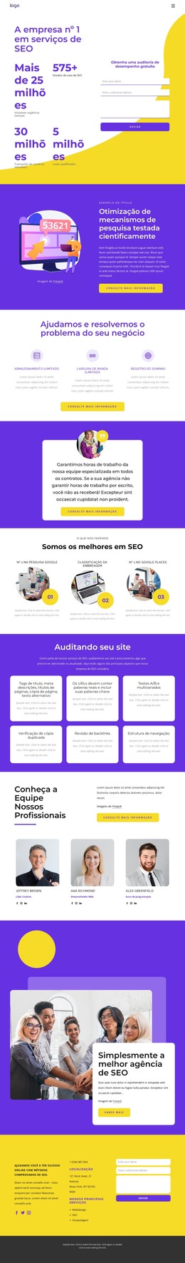 Conheça a equipe nossos profissionais - Modelo HTML por Nicepage