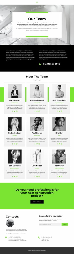 The Big List - Website Template by Nicepage
