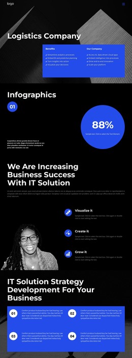 Set up logistics - HTML Template by Nicepage