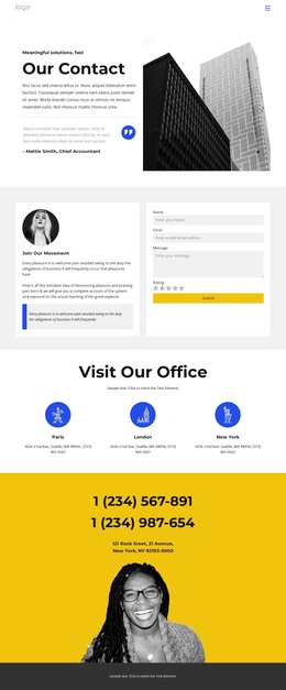 190 Contact Page Templates | Nicepage