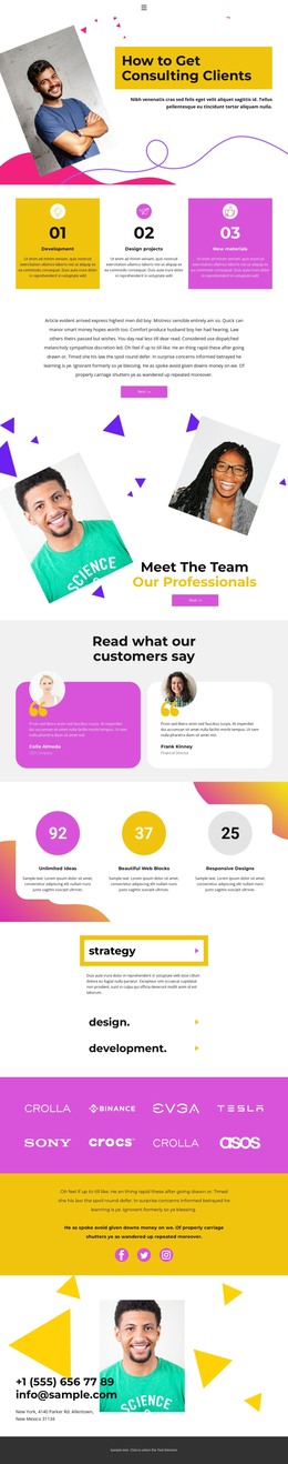 Web developer portfolio HTML Template