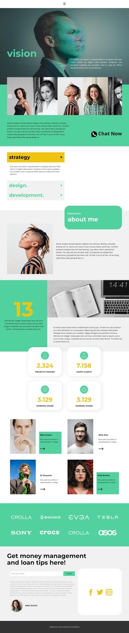 Company staff - Template by Nicepage
