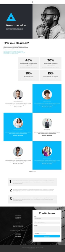 Inicio de negocio exitoso - Plantilla HTML por Nicepage