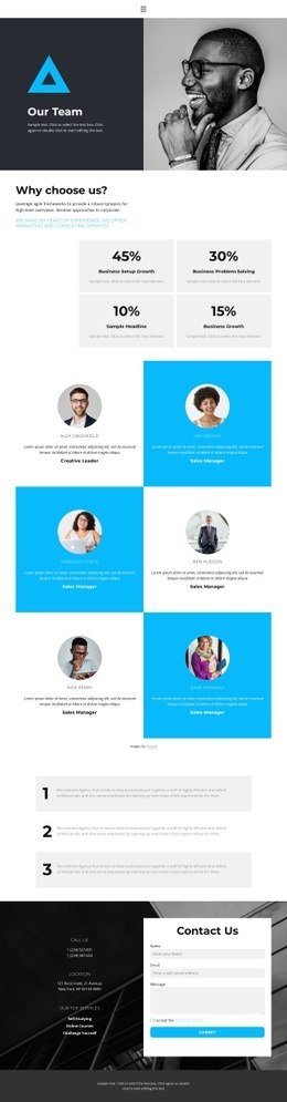 Any method of communication - Homepage Design by Nicepage