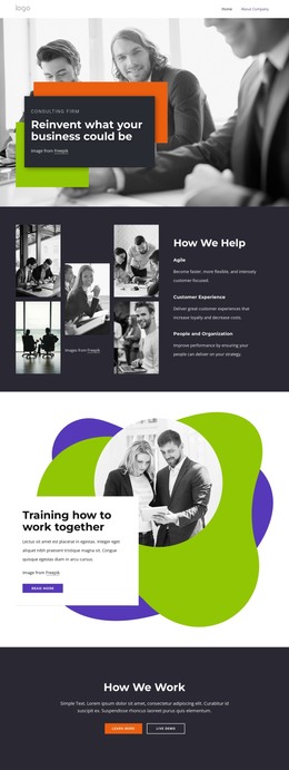 Experience and digital transformation - HTML5 Template by Nicepage