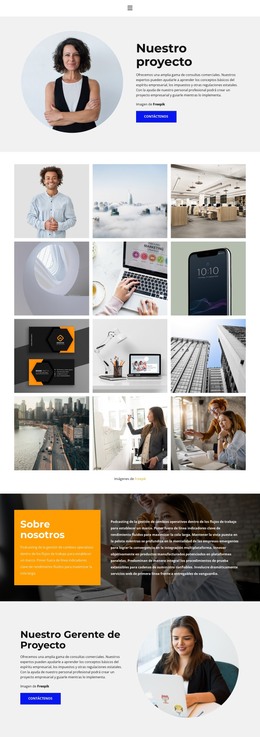 Los proyectos más interesantes. Plantilla HTML5