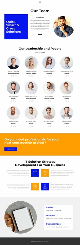 Team Page Website Designs | Nicepage