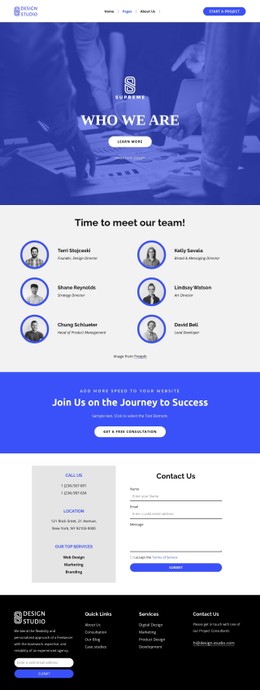 Digital studio portfolio - CSS Template by Nicepage