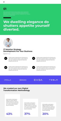 Creating a development plan - HTML5 Template by Nicepage
