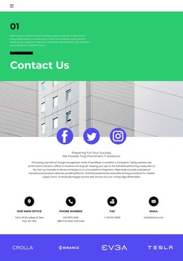 Start cooperation - One Page Template by Nicepage