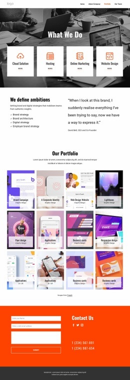 Portfolio Page Html Code Examples | Nicepage