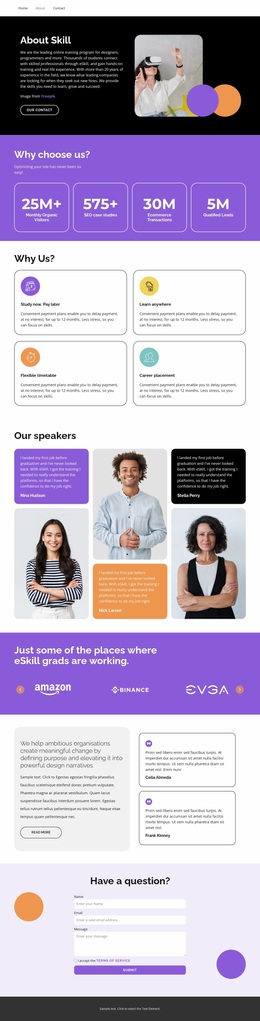 Career placement - Website Design by Nicepage