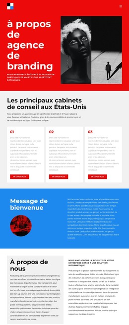 Tout sur notre marque - Modèle HTML par Nicepage