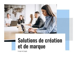 Solutions créatives et de marque - Modèle d'une page par Nicepage
