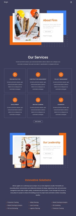 We build the structures and infrastructure - Template by Nicepage