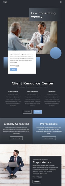 Law consulting agency - CSS Template by Nicepage
