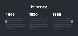 History CSS Templates | Nicepage