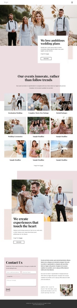 100 Wedding Html Code Examples | Nicepage
