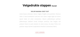 Twee koptekst en een knop Website sjabloon